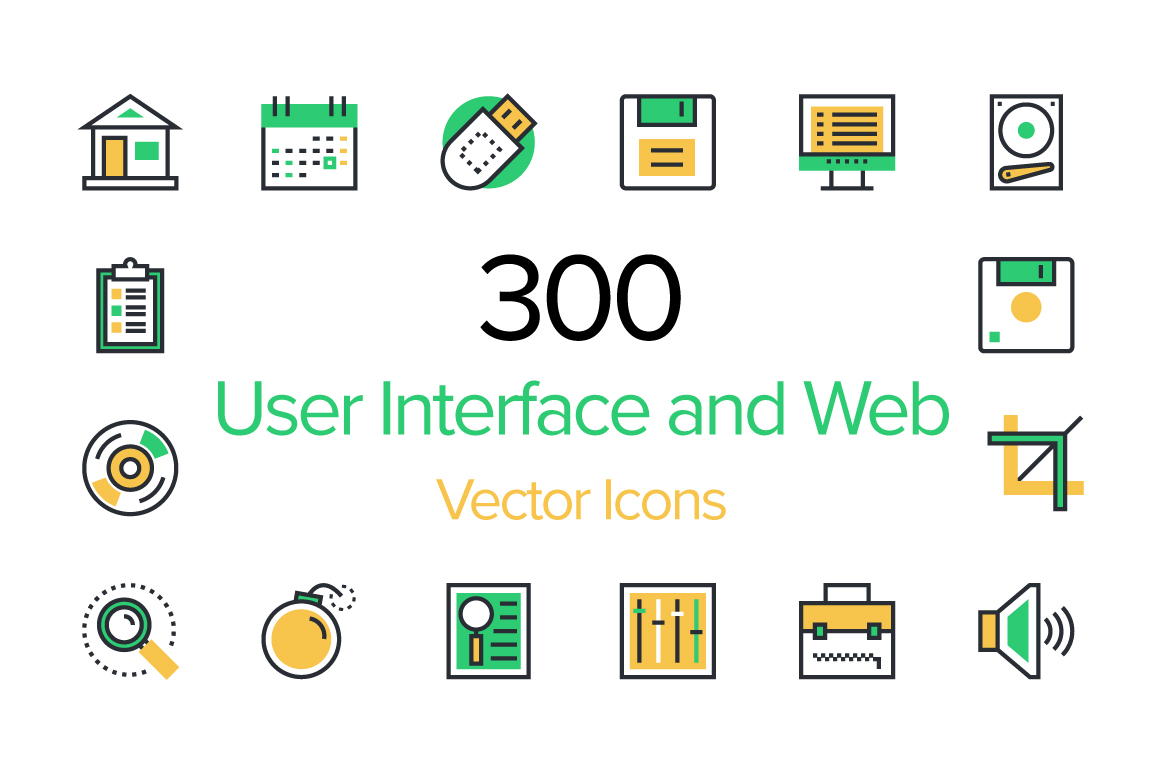 300 User Interface and Web Icons - Creative Stall